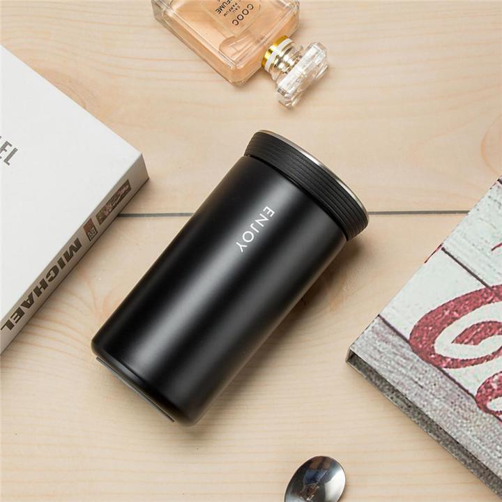 350ml 304 Stainless Steel Office Thermos Mug Coffee Cup with Lid Vacuum ...