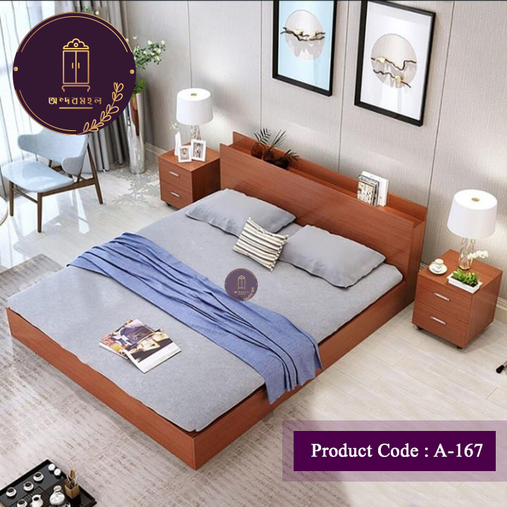 Andormahal stylish khat/bed Single with 2 bedside tables-Made Of ...