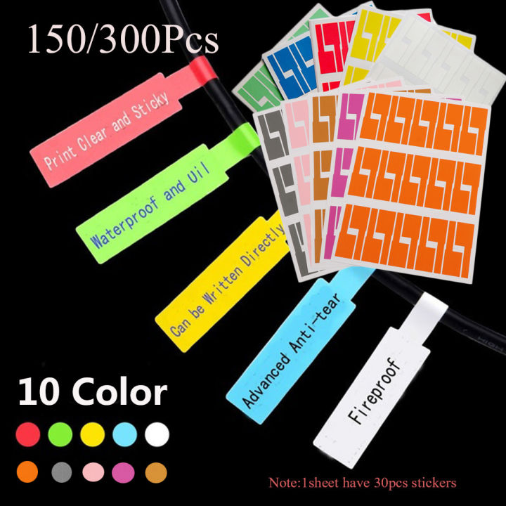 【Special offer】 150/300pcs Colorful Marker Tool Wire Waterproof Cable ...