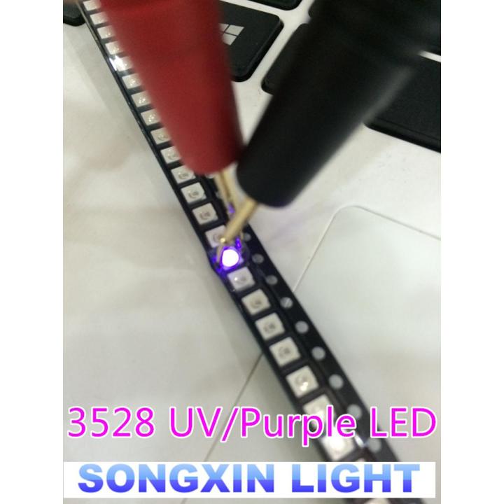 【happy one】led diode XIASONGXIN LIGHT 100pcs 3528/1210 purple/uv smd ...