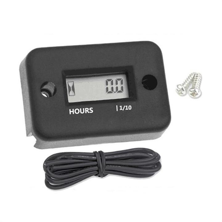 Waterproof LCD Display Digital Hour Meter Inductive Timer | Daraz.com.bd