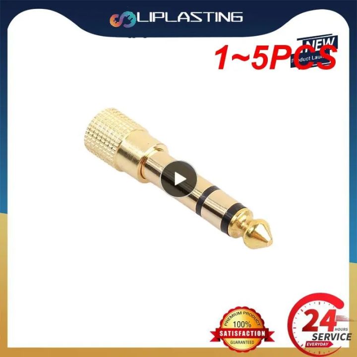 1~5PCS Headphone Audio Adapter Amplifier Jacks 6.5mm Male To 3.5mm ...