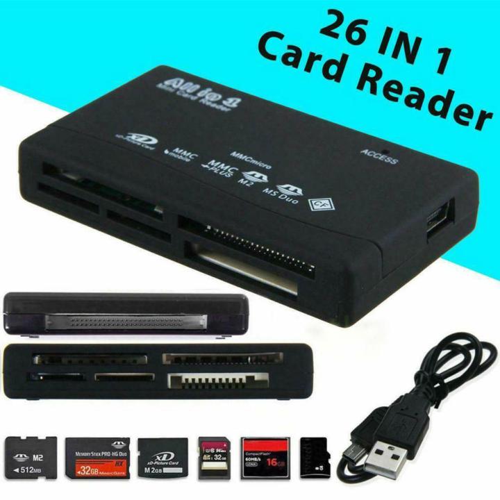 All in One Memory Card Reader USB External SD Mini Micro M2 MMC XD Fast ...