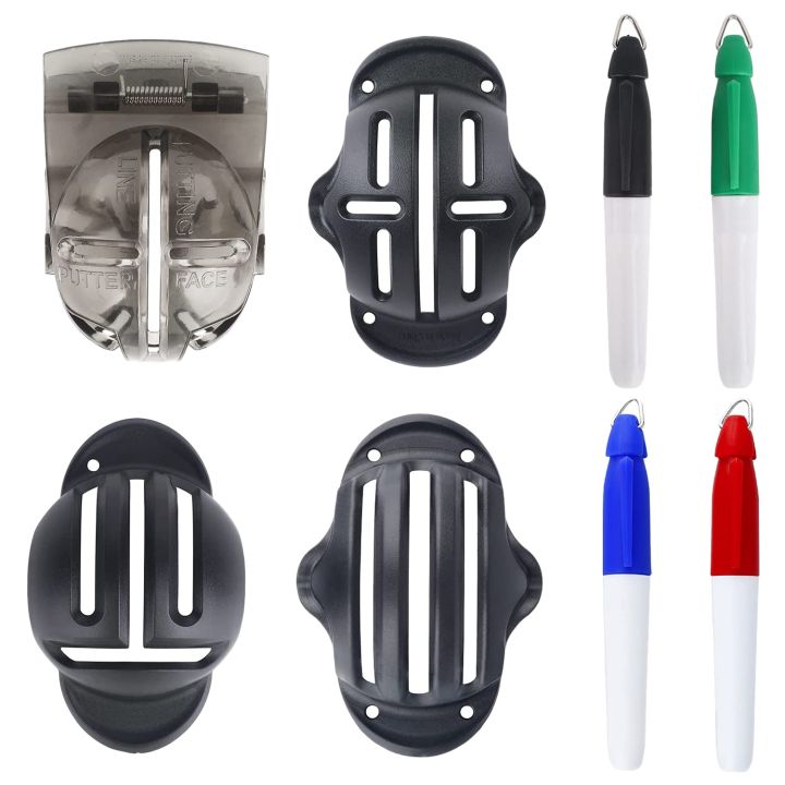 Golf Ball Line Marker Golf Alignment Kit with Marker Pen Triple Track ...