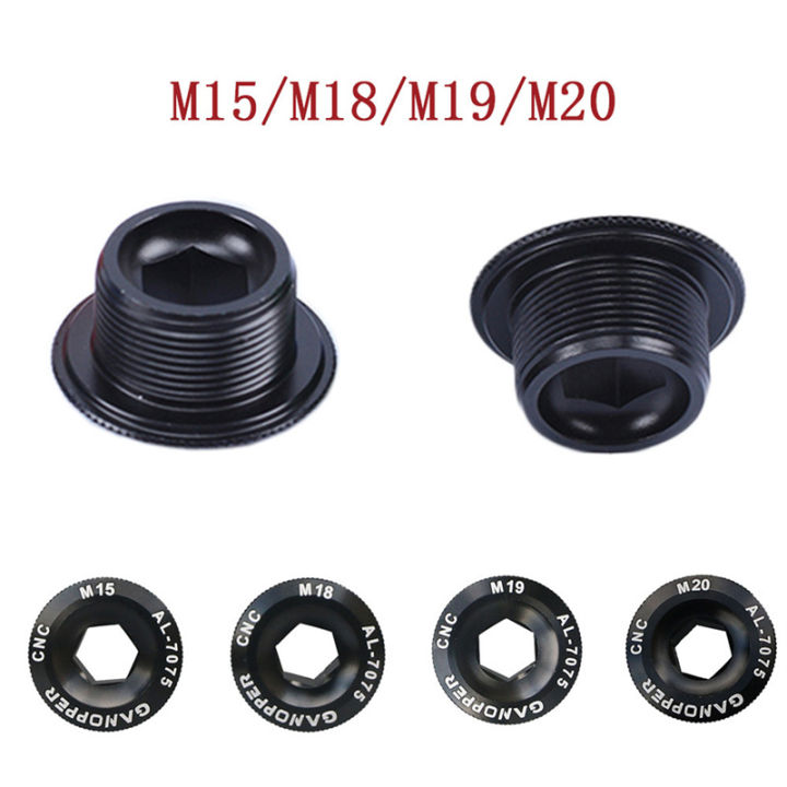 M15 -M20 Aluminum Alloy MTB Crank Screw Cap Road Bike Crankset Cover ...