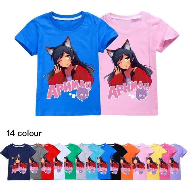 2024 New APHMAU T-shirt Kids Summer Clothes Baby Girls Cartoon Tshirt ...