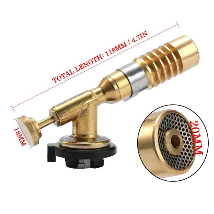 【VisioN Shop】Welding Torch High Temperature Brass Mapp Gas Turbo Torch ...