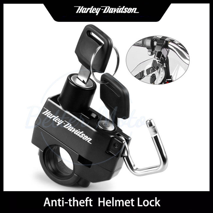For Harley-Davidson Motorcycle Helmet Lock Anti-theft Security Safety ...