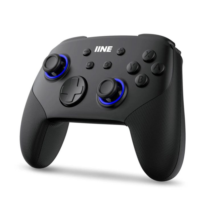 IINE Falcon Black Wireless Controller Turbo&Macro Function RGB Lighting ...