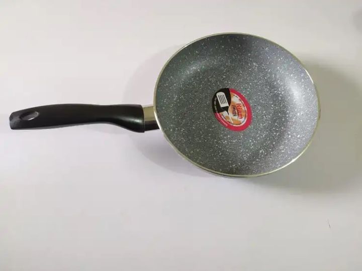 Kiam Marble Coating Frypan 24CM Without Glass Lid - Tapper | Daraz.com.bd