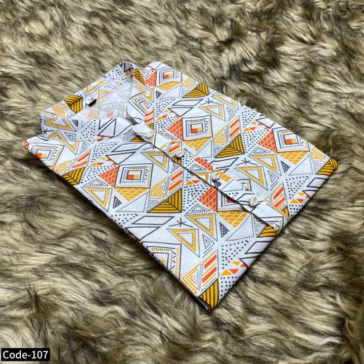 Premium Aarong Print Punjabi For Men | Daraz.com.bd