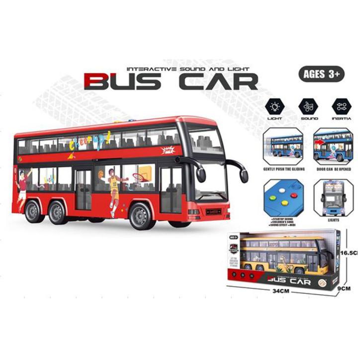 Solid color lighting IC inertia double deck bus 325-1 | Daraz.com.bd