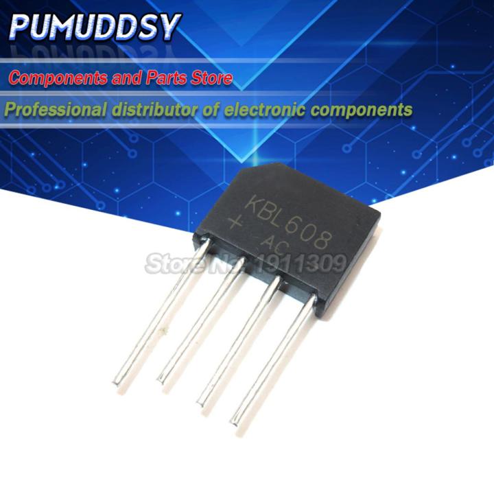 5PCS KBL608 KBL 608 ZIP bridge pile 6A 800V flat bridge rectifier new and IC | Daraz.com.bd