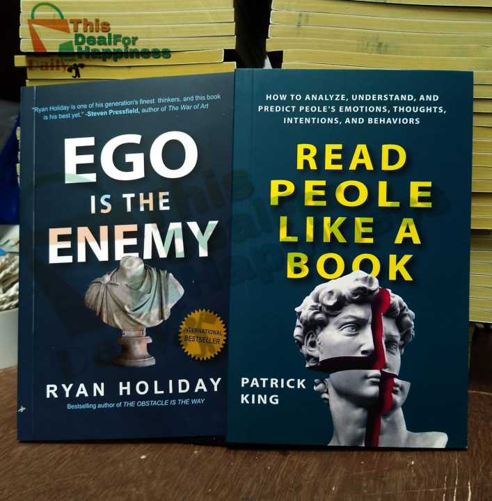2 books set ( Ego is the enemy and Read people like a book ) paperback ...