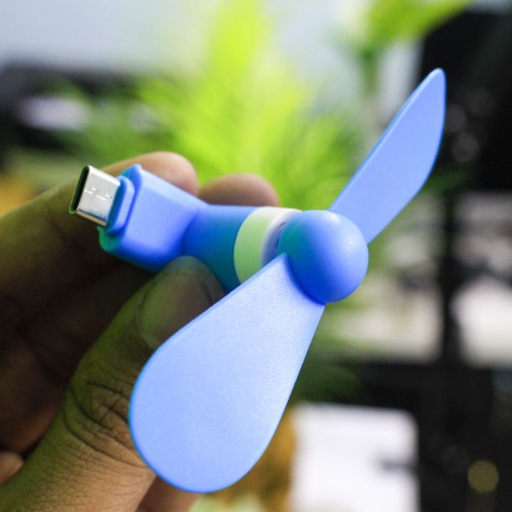 Super Best Type C Mini Mobile Fan - Random Color - Best Mobile Mini Fan ...