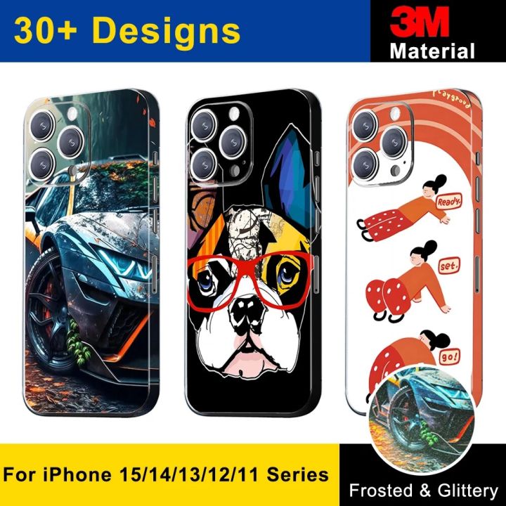 CASEKiTTY 3M Skin Wrap Sticker Back Film For iPhone 15 Pro Max 14 13 12 ...