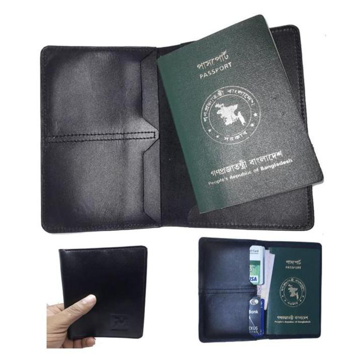 3 In 1 Cowhide Leather Passport Cover Holder - Passport Cover ...