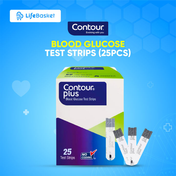 Blood Glucose Test Strips( Contour plus) 25 | Daraz.com.bd