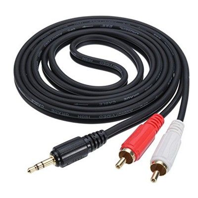 1.5mm Audio Video Extension RCA Cable - Black | Daraz.com.bd