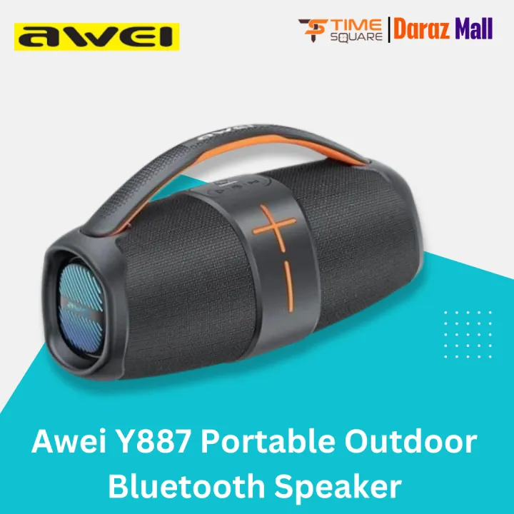 Awei Y887 Portable Outdoor Bluetooth Speaker-Time Square | Daraz.com.bd