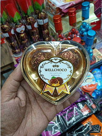 wellchoco Love Chocolate box 3pcs (38g) | Daraz.com.bd