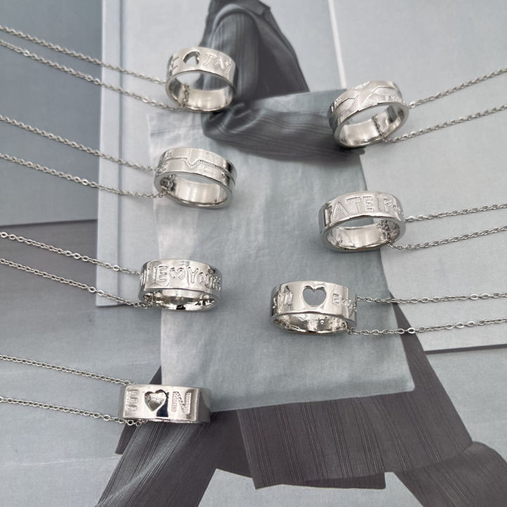 Kpop Enhypen Romance Untold Cosplay Ring Necklace Jewelry HEESEUNG ...