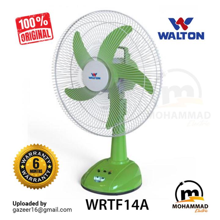 Walton Rechargeable Fan 14" (Green) - Stay Cool On-The-Go with This ...