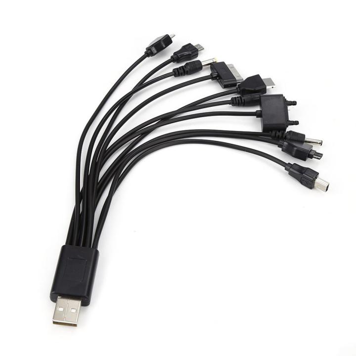 BBOOM Useful Universal USB to Multi Plug Phone Charger Cable 10 IN 1 ...