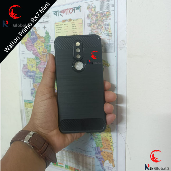 Walton Primo Rx7 Mini Back Cover Soft Shine Carbon Fiber Glossy Back ...