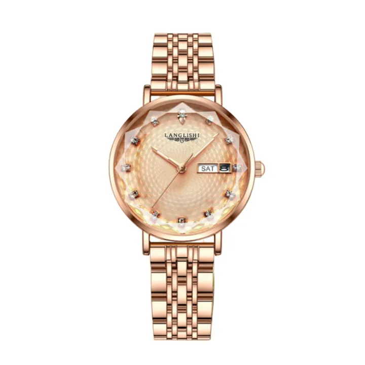 LouisWill Women Watches Diamond Casuals Retro Stainless Steel Strap ...