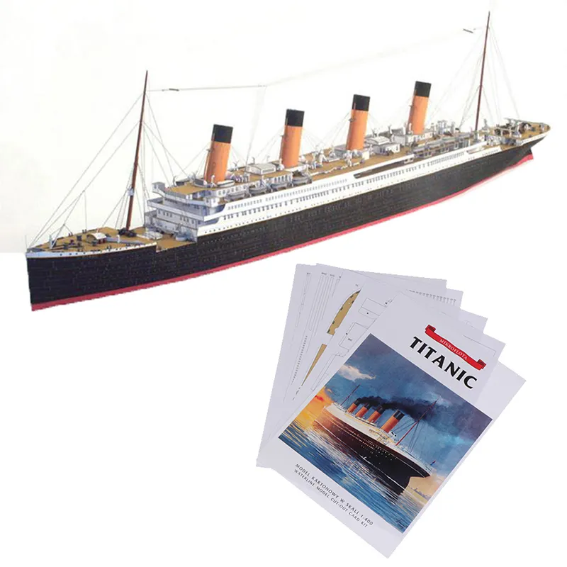 1:400 DIY Handcraft Titanic Ship 3D Paper Model Sets Toys | Daraz.com.bd