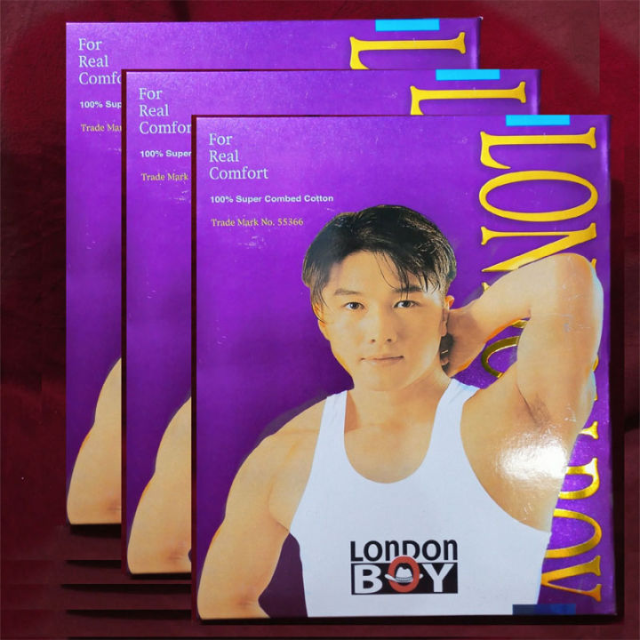 Full Cotton London Boy Standard Quality Mens Vest Sendu genji 1 PCS ...