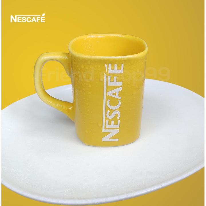 Ceramic Coffee Mug Yellow ( Nescafe)-1 piece - Coffee Mug | Daraz.com.bd
