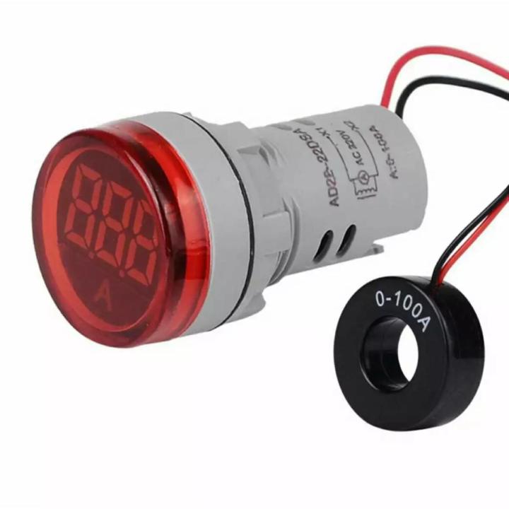 AC 220V Digital Ampere Meter Display Ampermeter Monitor Current ...