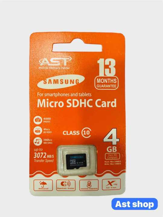 4GB MEMORY CARD CLASS 10-BLACK | Daraz.com.bd