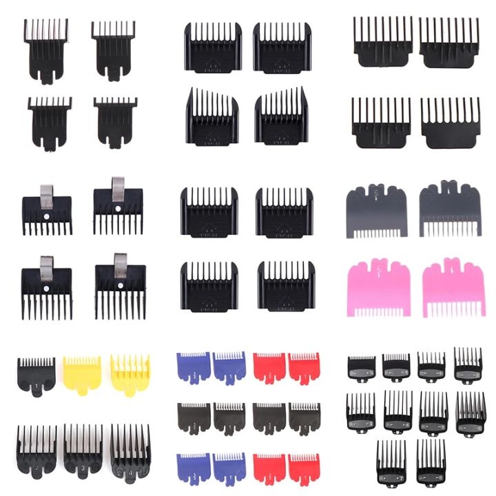 1/2/3/4/pcs ABS/Metal Hair Clipper Limit Comb Guide Limit Comb Trimmer ...