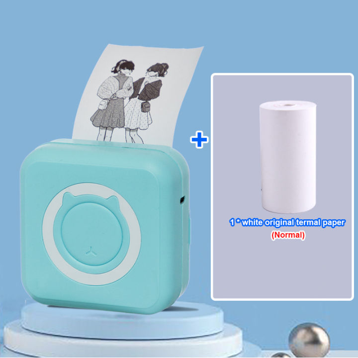 【DIV MALL】(New) mini portable thermal printer Bluetooth Pocket Photo ...