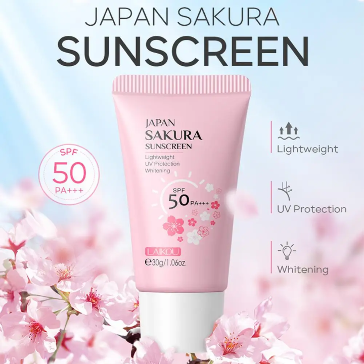Laikou Japan Sakura Sunscreen SPF 50(30gm) | Daraz.com.bd