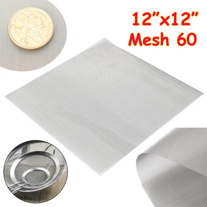 Functional 30x30cm 304 Stainless Steel Mesh #60 Wire Woven Cloth Screen ...