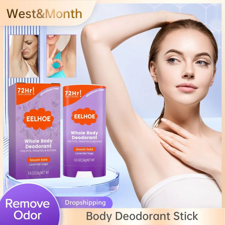 Whole Body Deodorant Stick 72 Hour Odor Control Long-Lasting Fragrance ...