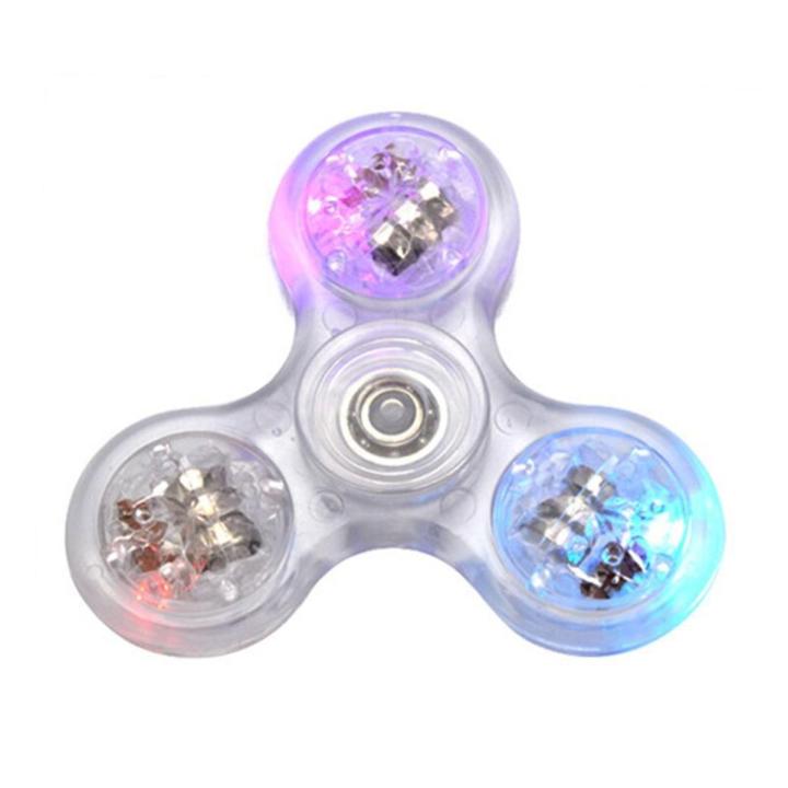 【happy one】New LED Fidget Spinner,Rainbow Fidget Toy Finger Hand for ...