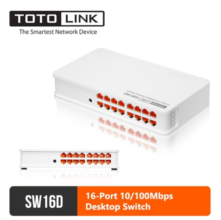 Totolink S16d 16 Port 10/100mbps Switch | Daraz.com.bd