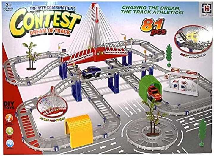 Toys Infinite Combinations Contest Dream Of Track Multicolor 81pcs ...