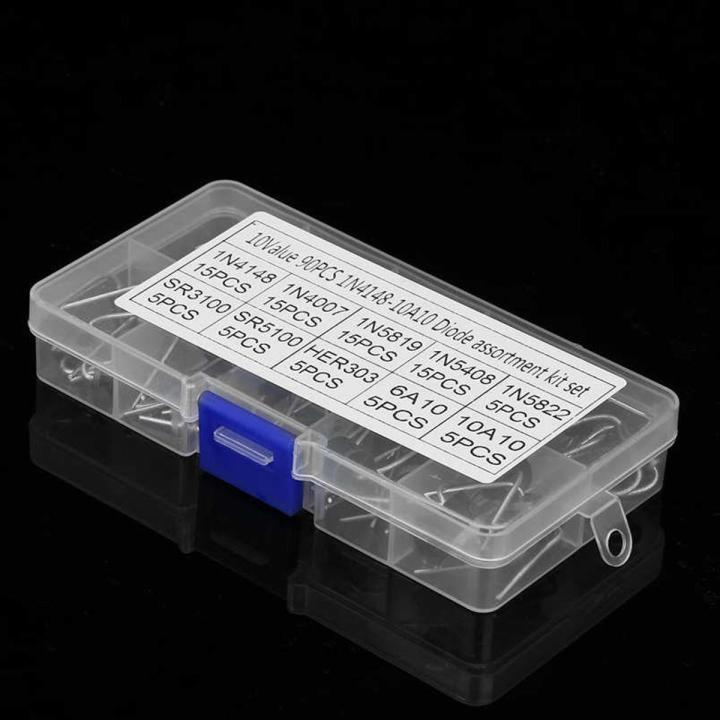 Rectifying Diodes 90pcs 10 Values Rectifier Diode Assortment Electronic ...