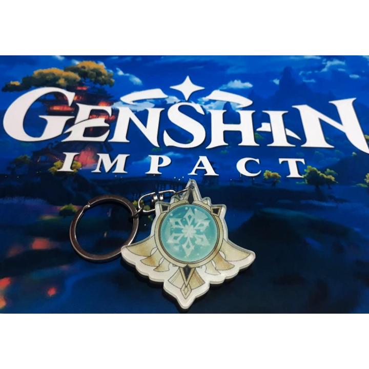 GENSHIN IMPACT VISION ACRYLIC KEY RING CRYO - Key Ring | Daraz.com.bd