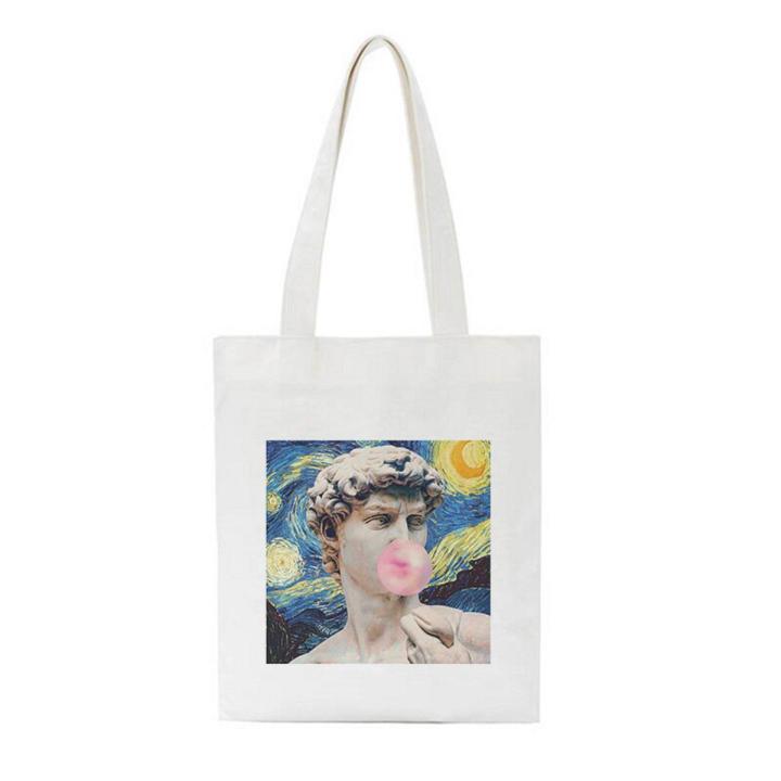 【DM bag factory Store】Harajuku Greek Mythology Two Hydra Print Shoulder ...