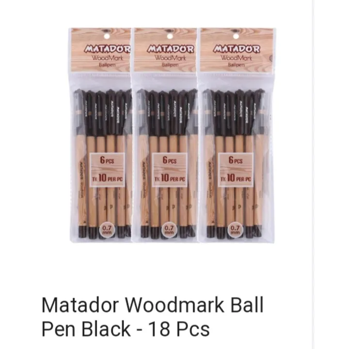 Matador Woodmark Ball pen - 18 pcs pack | Daraz.com.bd