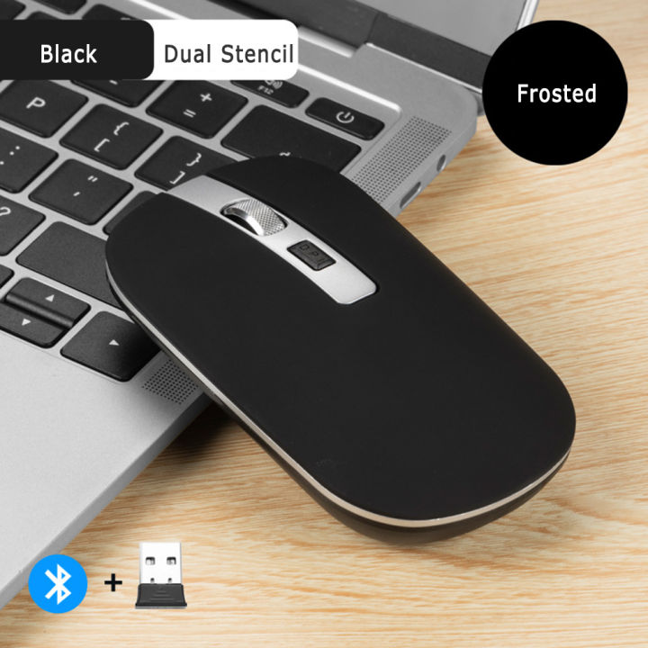 EDran~ 2.4G Wireless Mouse Bluetooth 5.1 Silent Dual Mode USB ...
