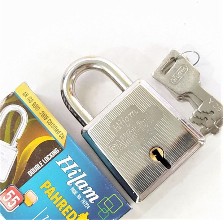 PAHREDAR STEEL TALA 55 MM PADLOCK FOR FACTORY,& HOME. HEAVY DUTY 08 ...