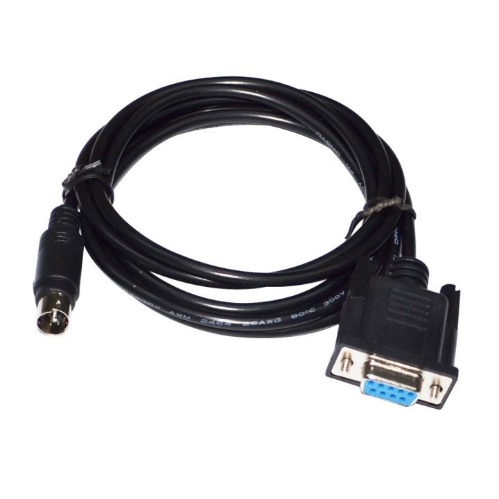 Rs232 D-Sub 9p Db9 To Mini Din 5pin Md5 Converter Plc Programming Cable ...